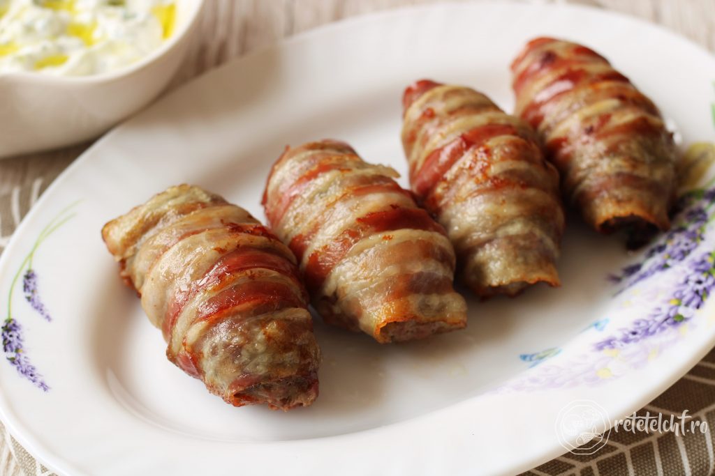 Mini-rulade din carne tocată, învelite în bacon – Rețete LCHF