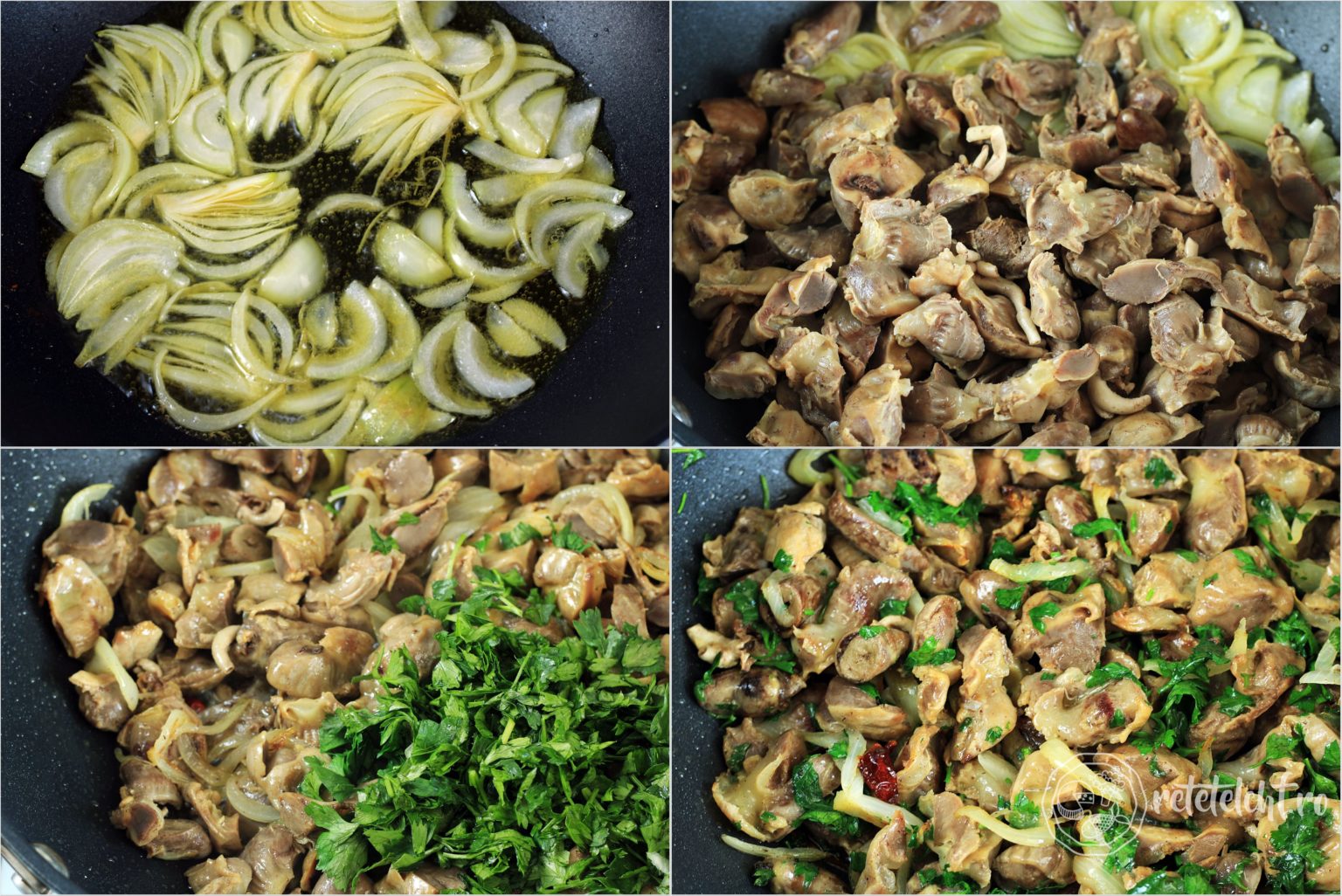 Tocăniță de pipote și inimi de pui – Rețete LCHF