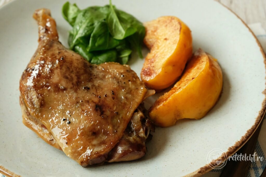 Pulpe de rață confiate, cu gutui – Rețete LCHF