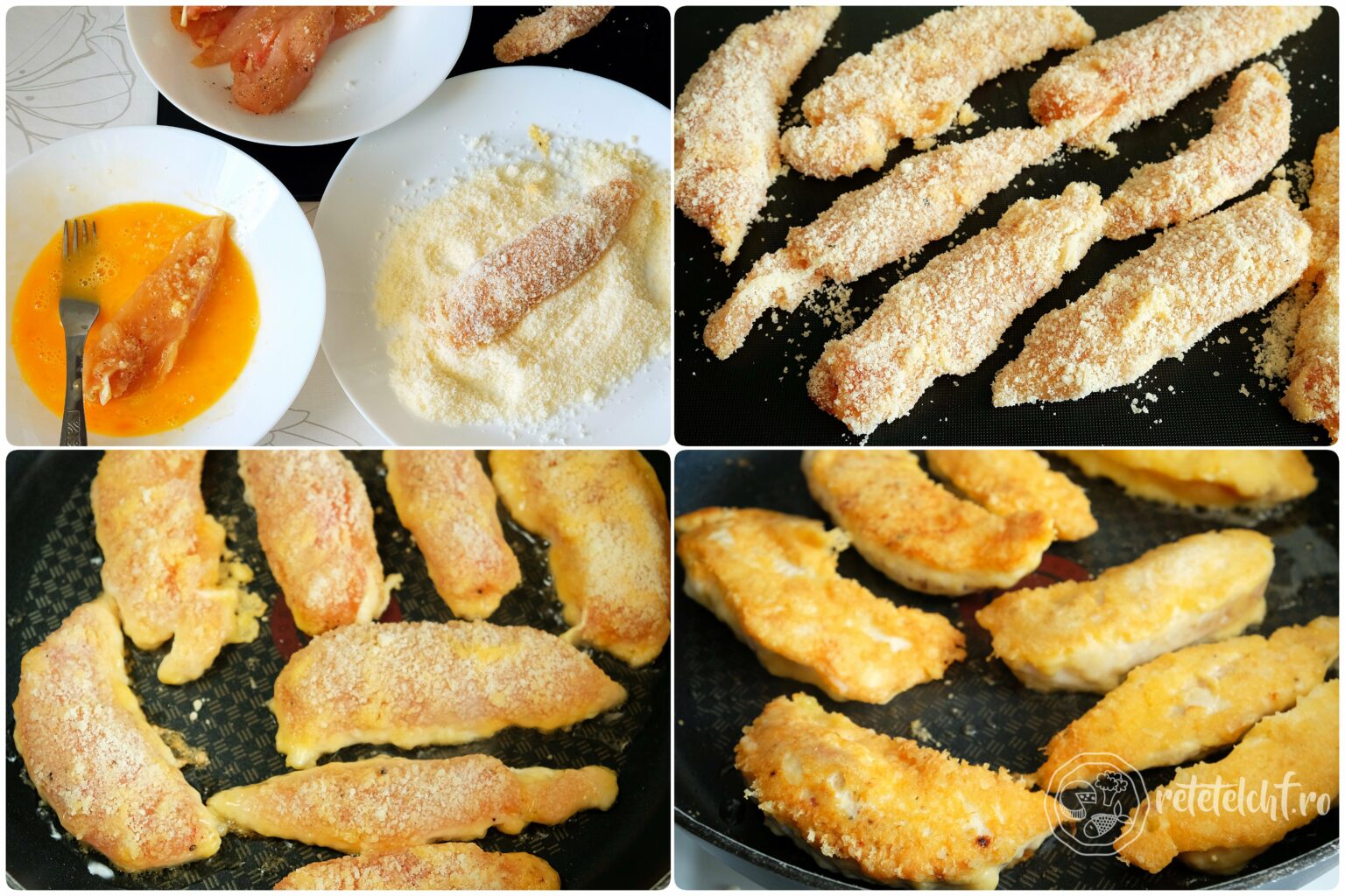 Gujoane/șnițele de pui cu parmezan – Rețete LCHF