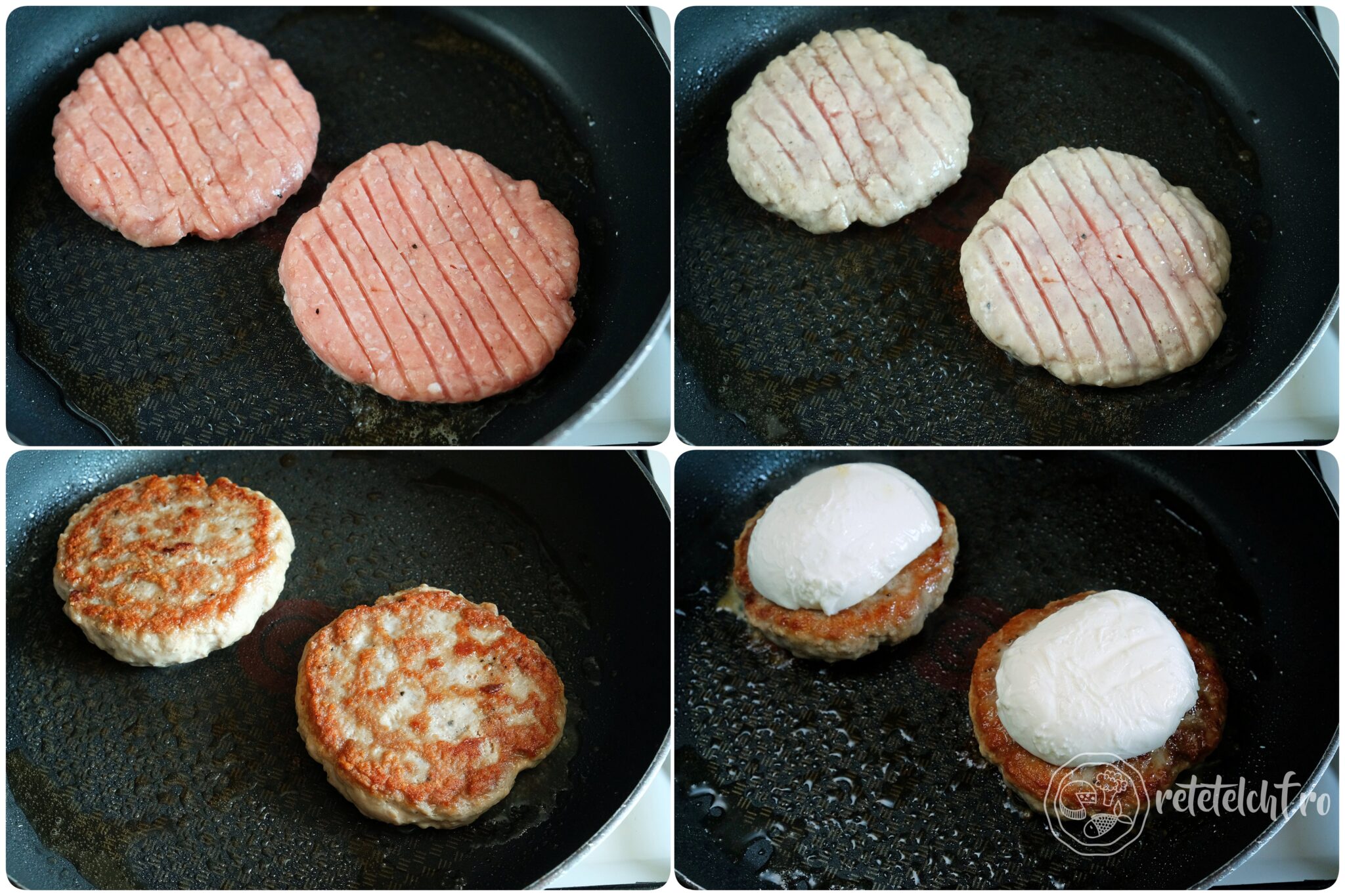 Burger cu mozzarella – Rețete LCHF